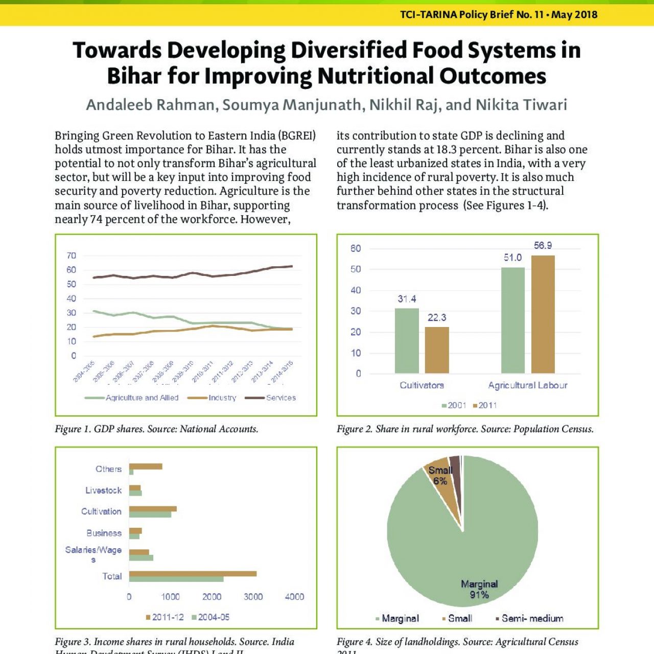 Research area: Agriculture Transformation, Food Systems & Nutrition ...